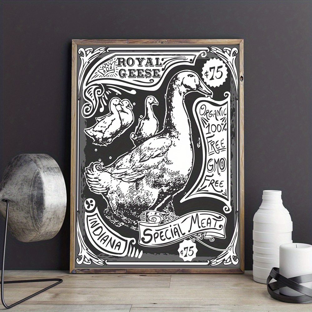Royal Geese Painting Special Meat Poster Indiana Wall - Temu New Zealand