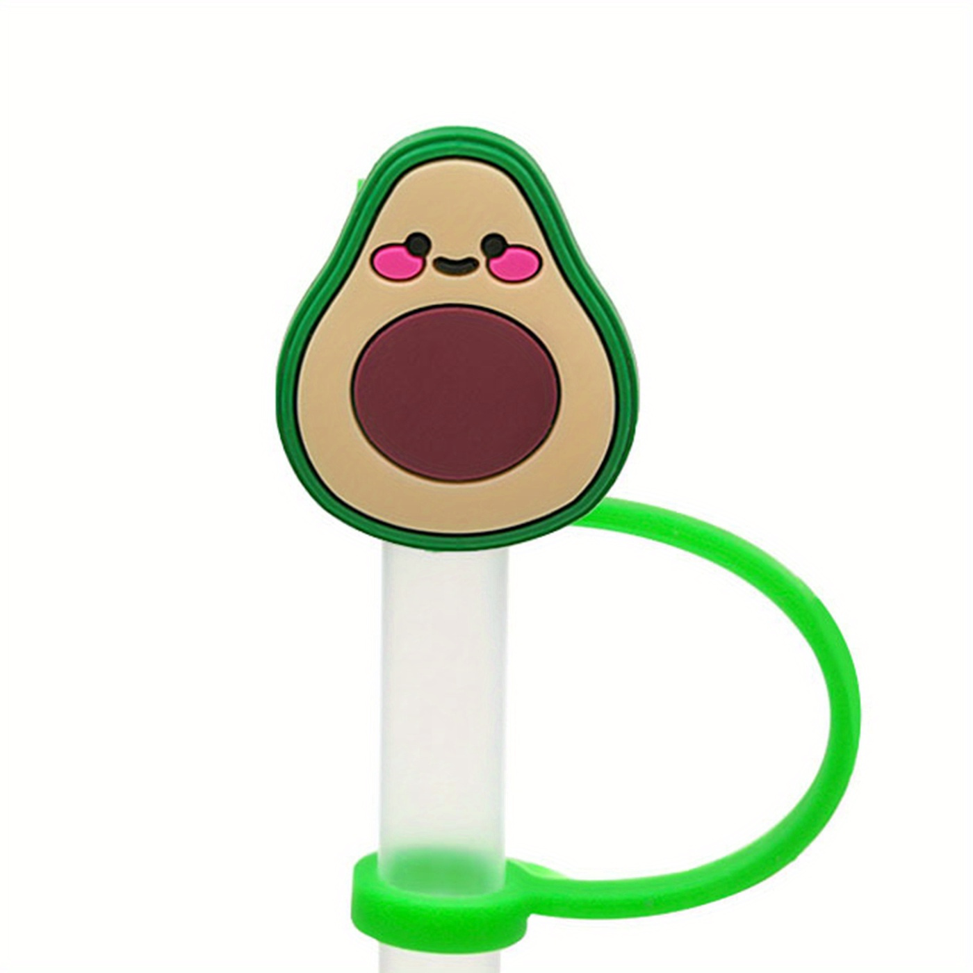 straw tips cover cartoon silicone straw cap protective cover - Temu New ...