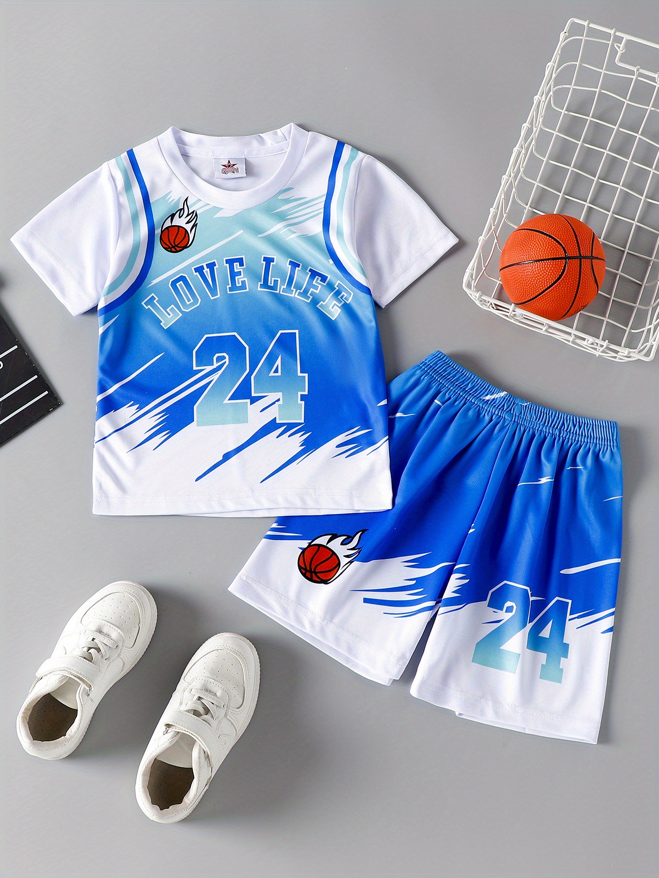 boys " " number " basketball print sports outfit - Temu Norway