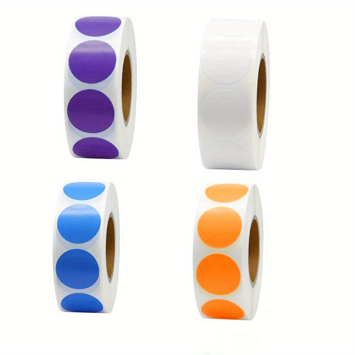 Circular Colored Stickers Stationery Packaging Self - Temu Norway