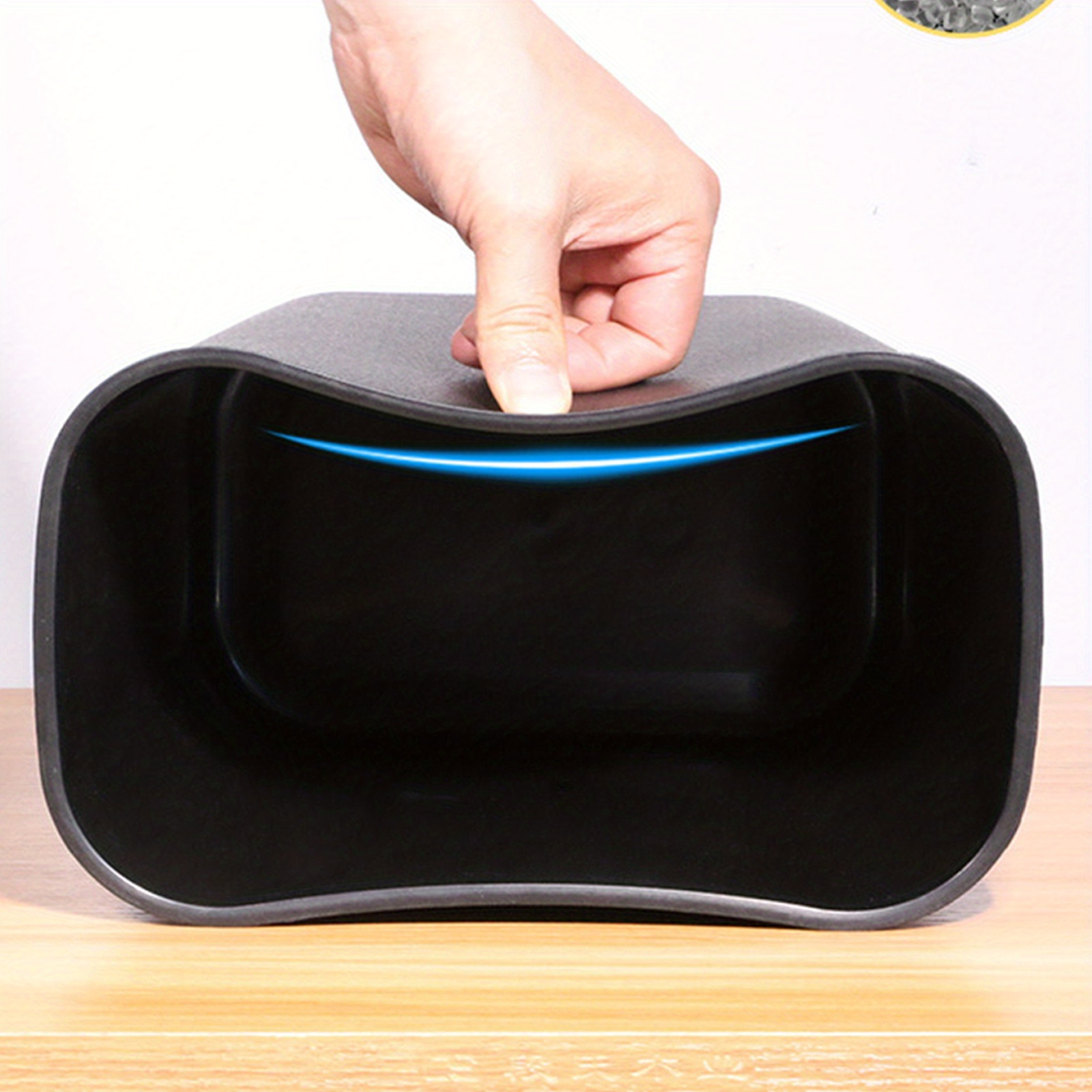 Flame Retardant Garbage Bin Living Room Kitchen Trash Home - Temu