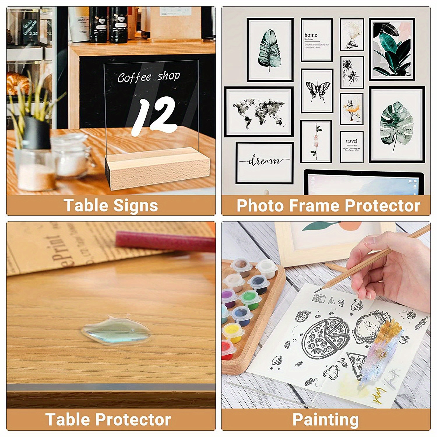 clear acrylic/plexiglass sheet thick plastic sheet - Temu Canada