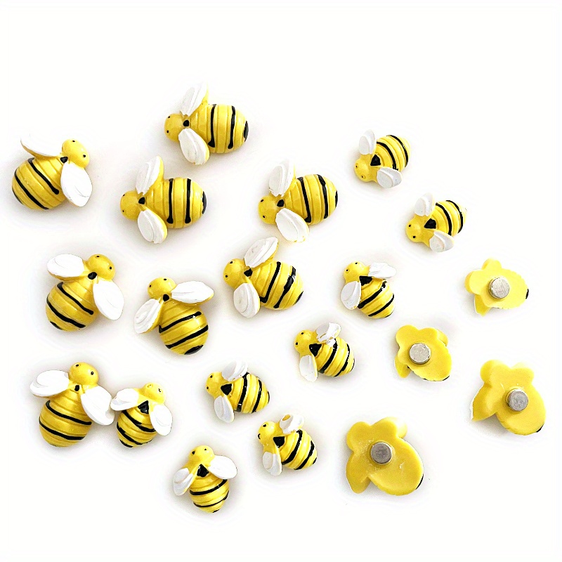 Adorable Bee Magnetic Refrigerator Stickers Resin Crafts - Temu United ...