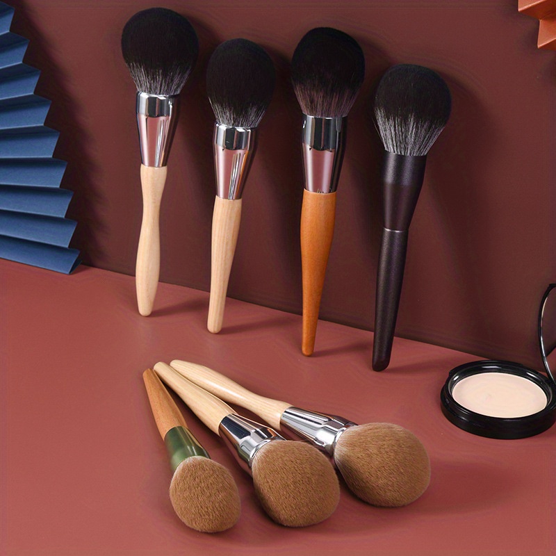 Fluffy Makeup Brush Powder Brush Soft Long Hair Blush Large - Temu ...