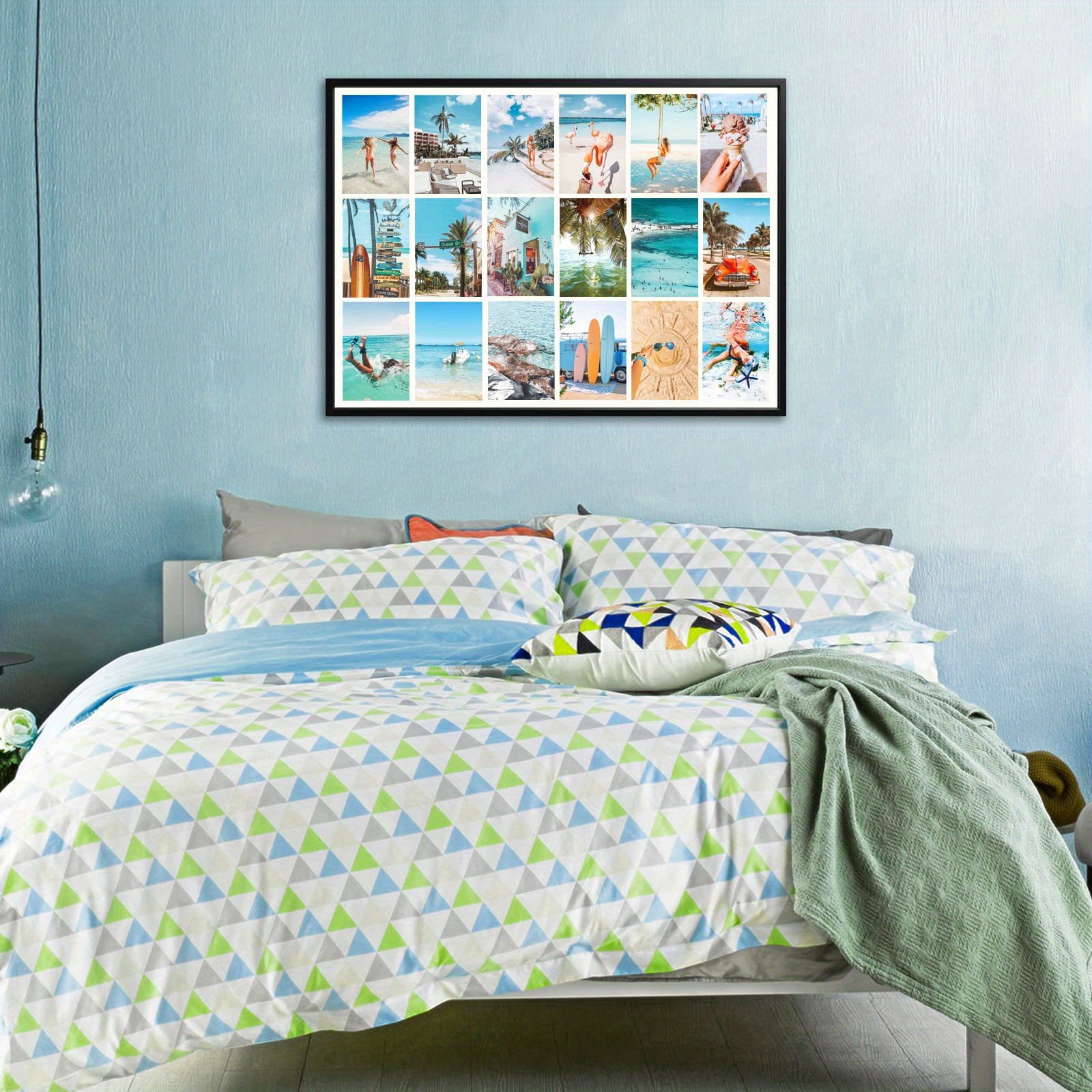 Wall Collage Kit Aesthetic Pictures Blue Beach Posters Room - Temu ...