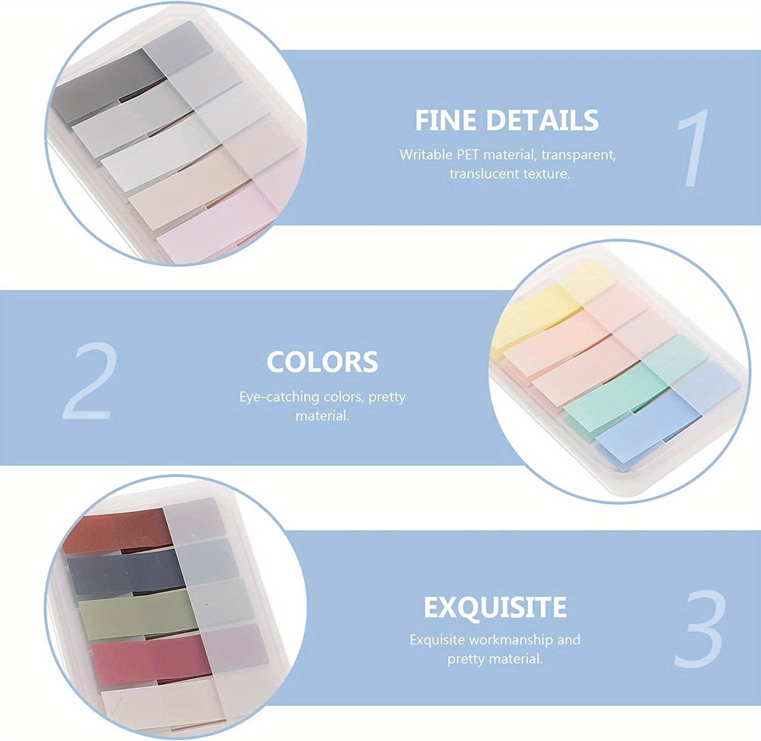 Mixed Color Sticky Index Tab Simple Multi purpose Writable - Temu