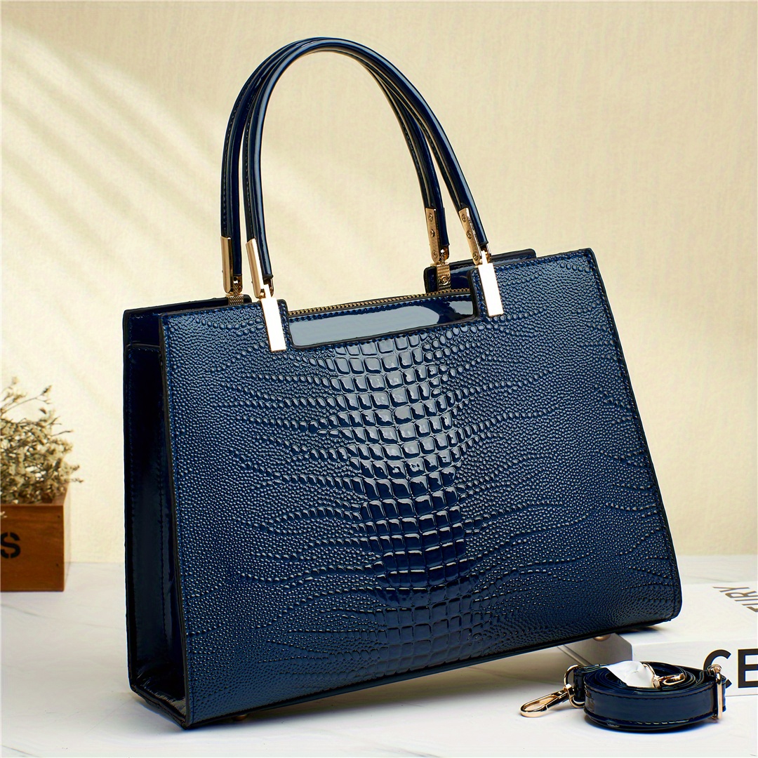 Crocodile Pattern Bag - Temu