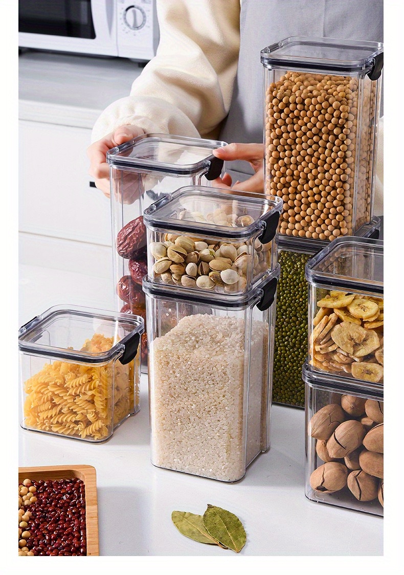 Food Storage Jars Transparent Airtight Storage Container - Temu