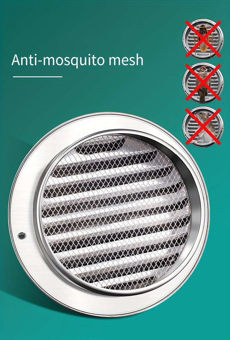 Stainless Steel Wall Vent Cover Vent Rain Cover Vent - Temu Canada