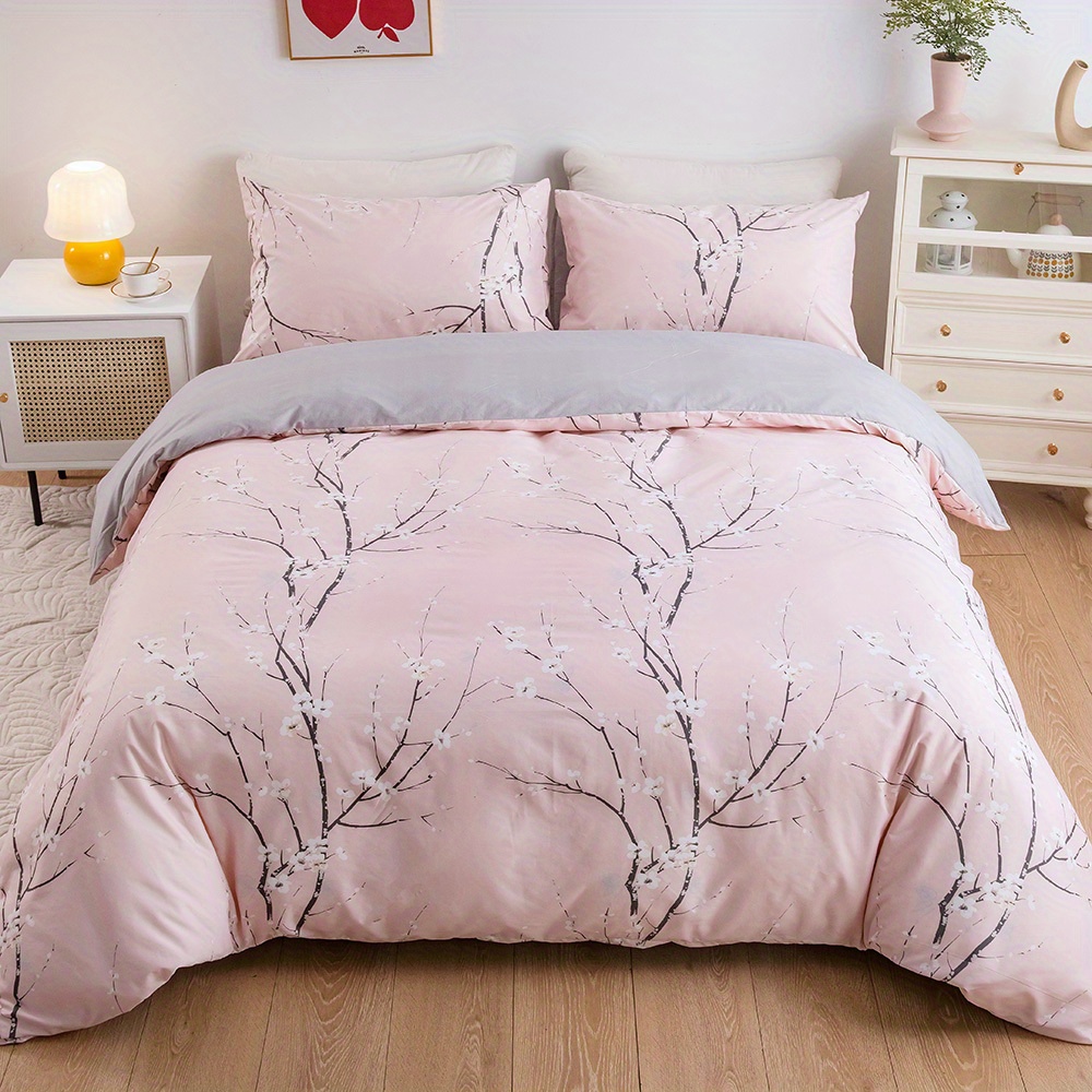 Duvet Cover Set Flower Pattern Bedding Set Soft Duvet Cover - Temu Portugal