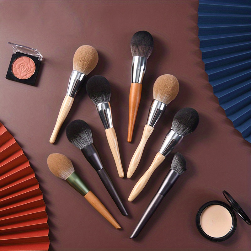 Fluffy Makeup Brush Powder Brush Soft Long Hair Blush Large - Temu ...