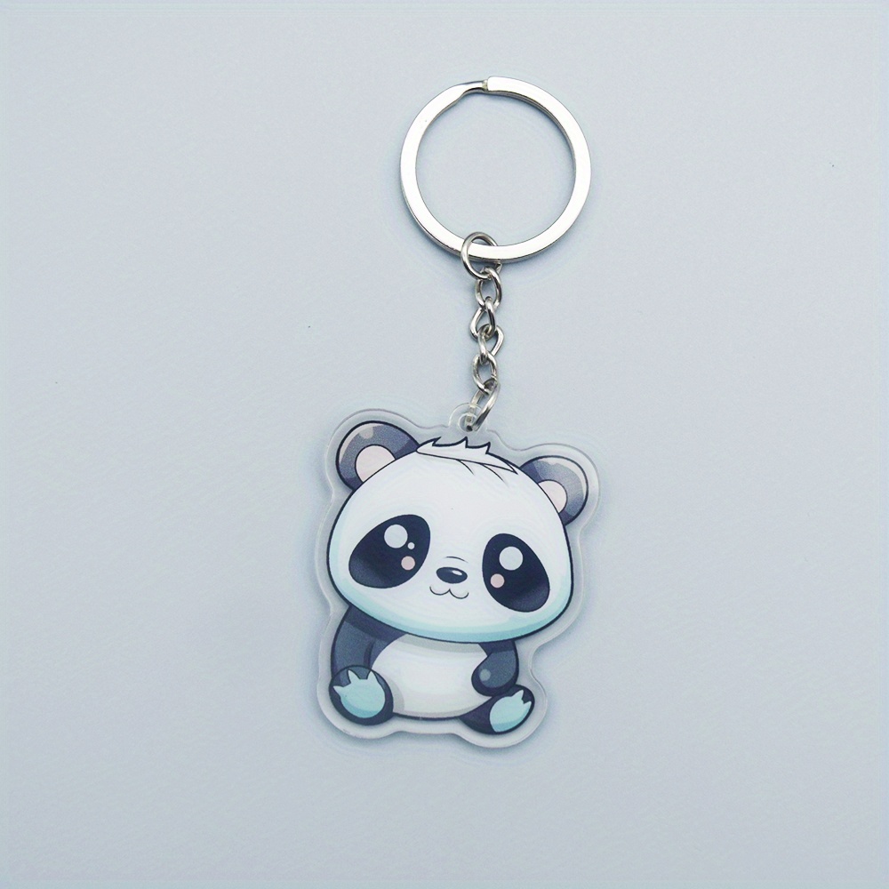 Fun Cartoon Anime Keychain Set Acrylic Keyrings Car Pendant - Temu ...