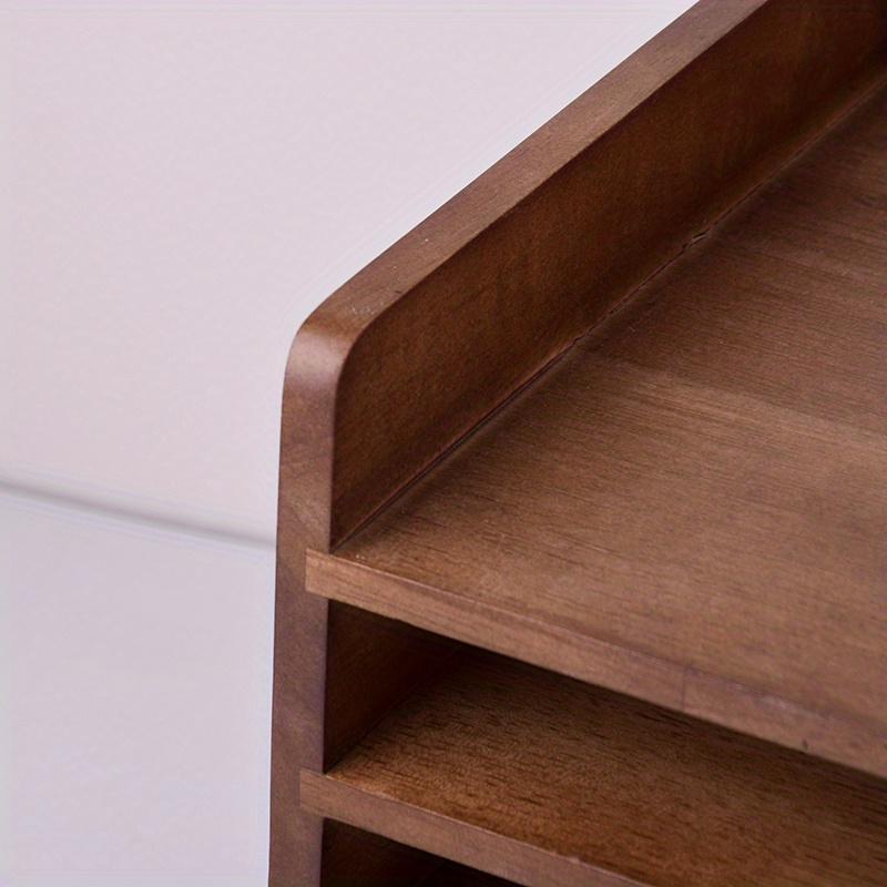 Solid Wood Office Desktop A4 Multi layered File Organizer - Temu