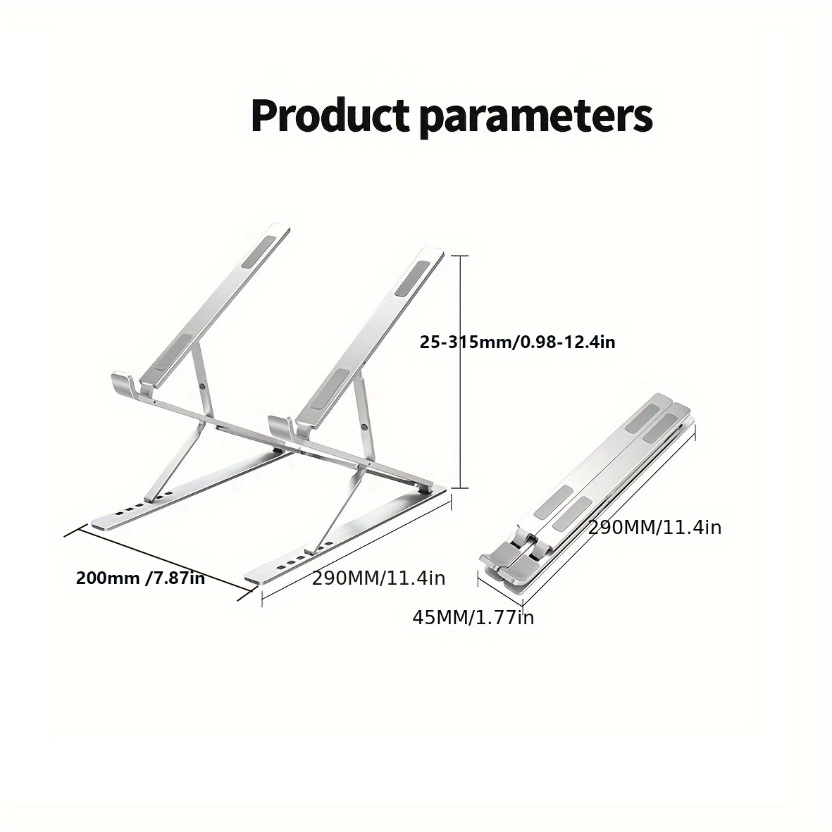 Aluminium Laptop Stand Cooling Stand Base Folding Portable - Temu