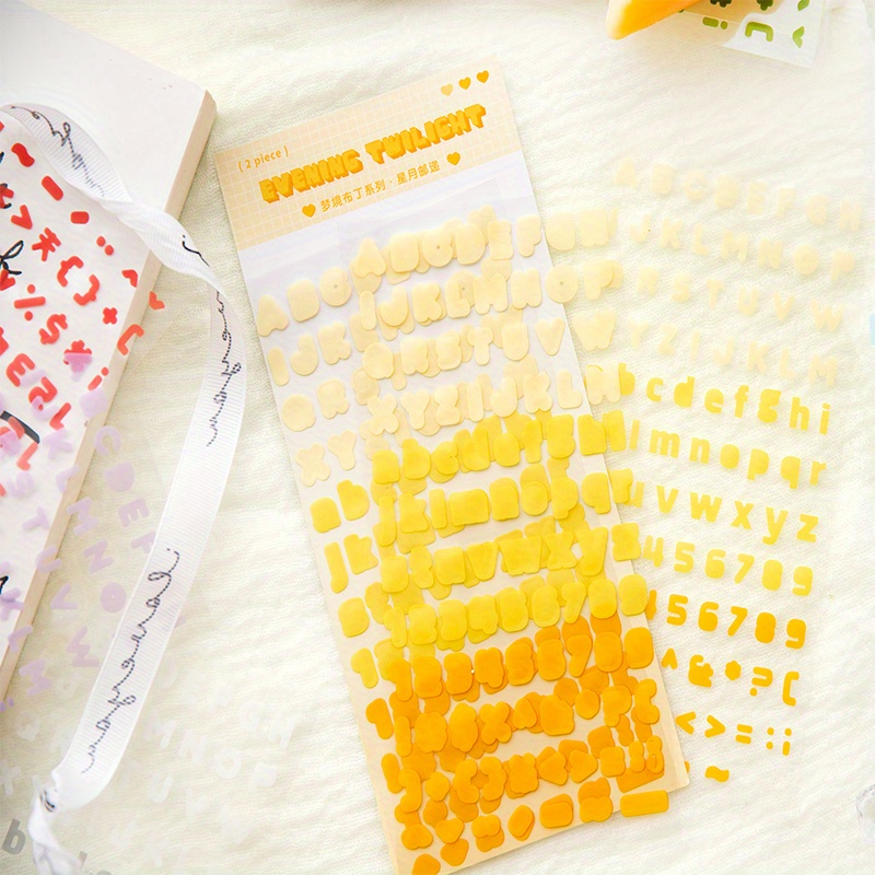 Stickers Korean English Letters Based Hand Decoration Label - Temu ...