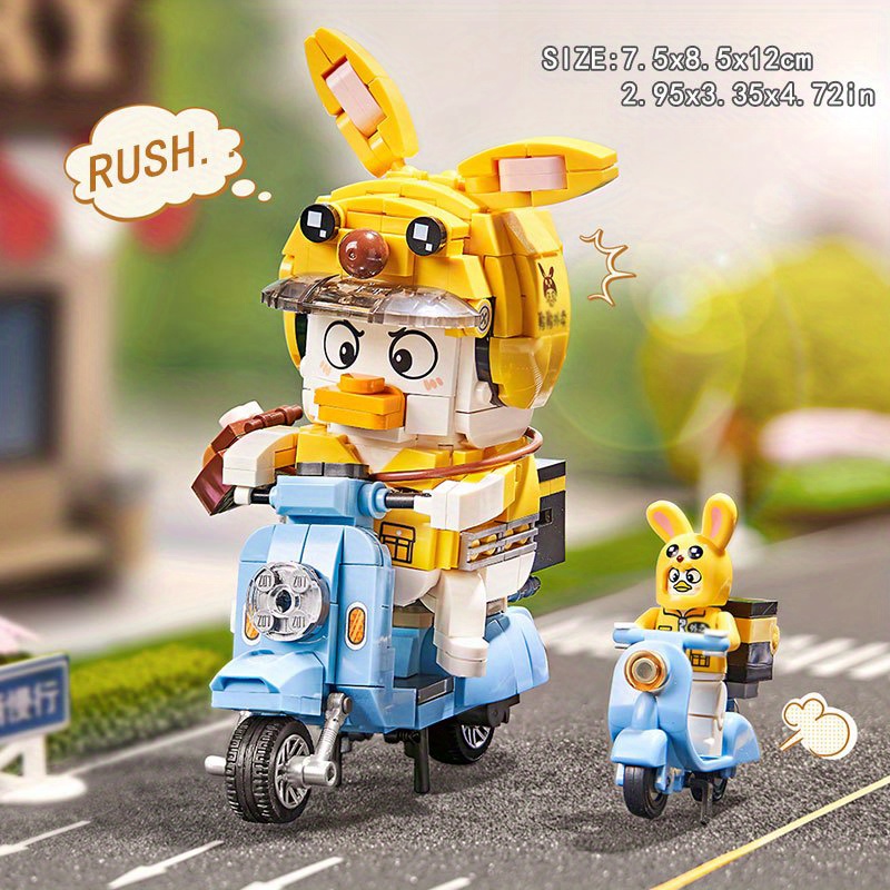 2023 Cute Inspirational Cartoon Duck Motorcycle Takeaway - Temu Australia