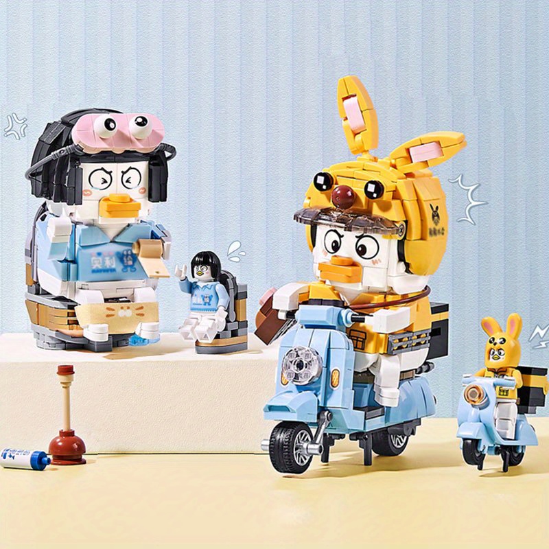 2023 Cute Inspirational Cartoon Duck Motorcycle Takeaway - Temu Australia