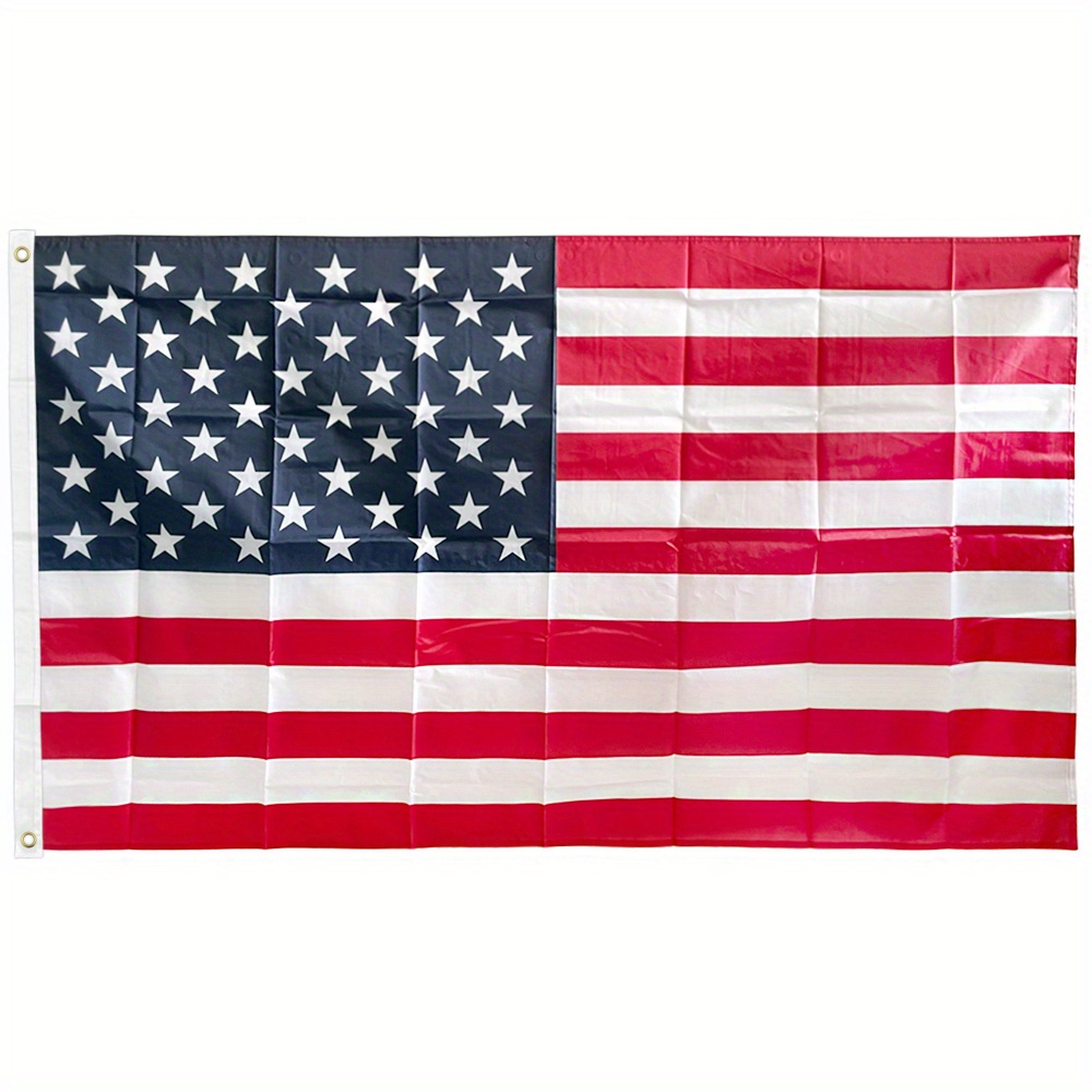American Flag Us Flag Bright Color Uv Fade Proof Polyester - Temu ...