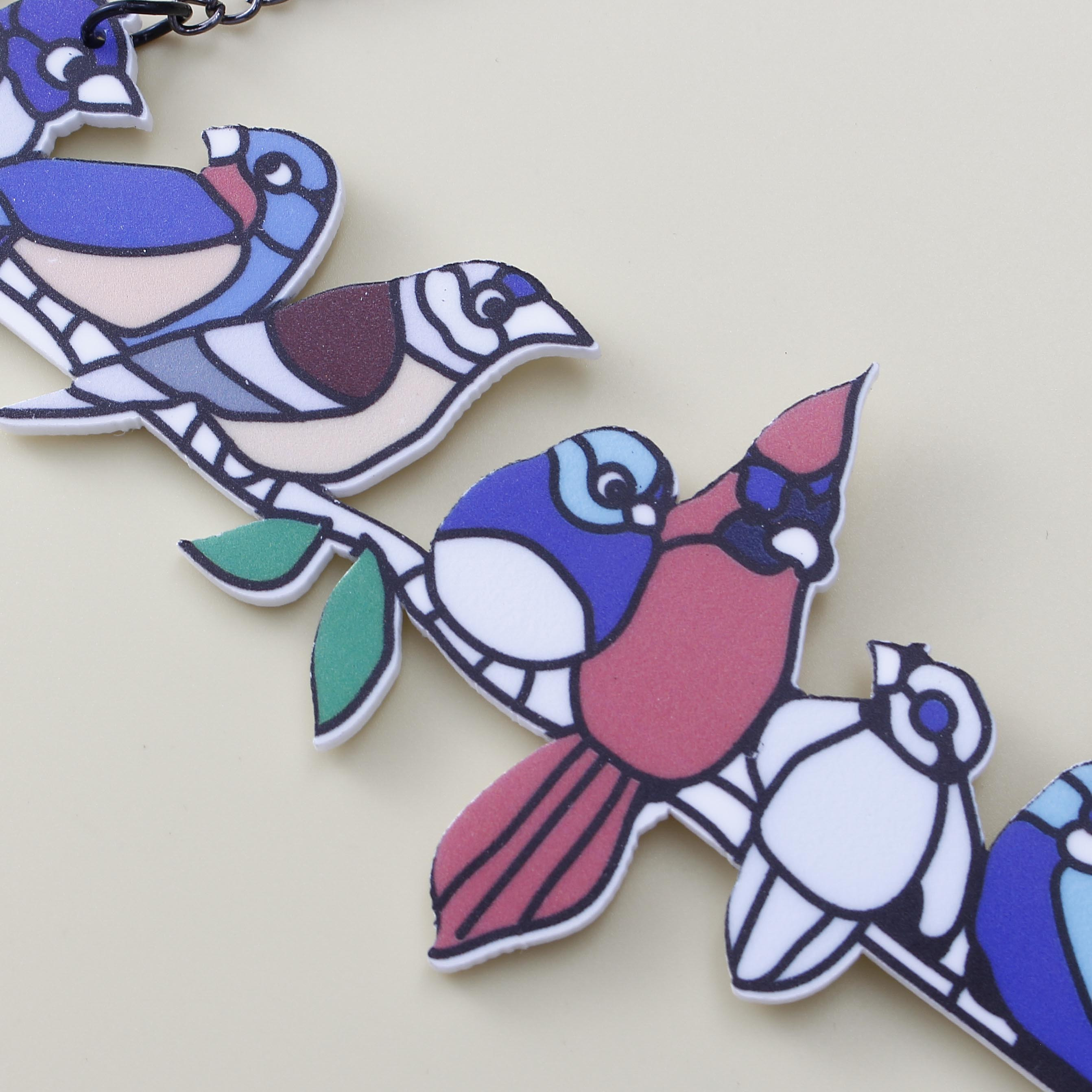 Birds Hanging Pendant Party Acrylic Window Hang - Temu