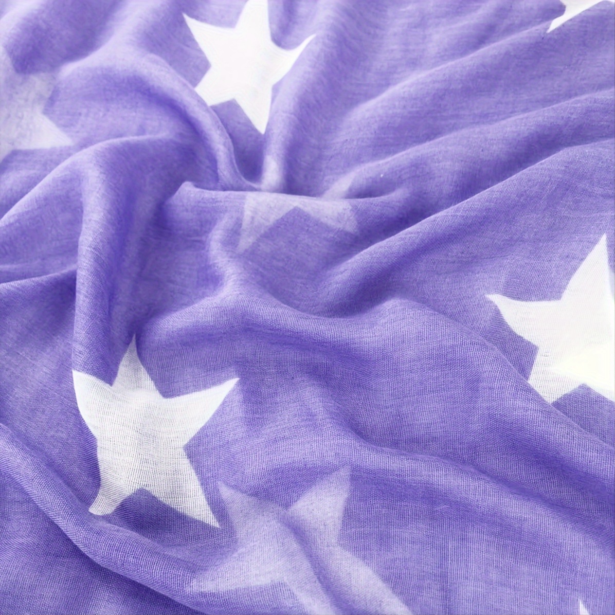 Star Decor Voile Scarf Elegant Shawl Scarf Wrap Casual Head - Temu ...