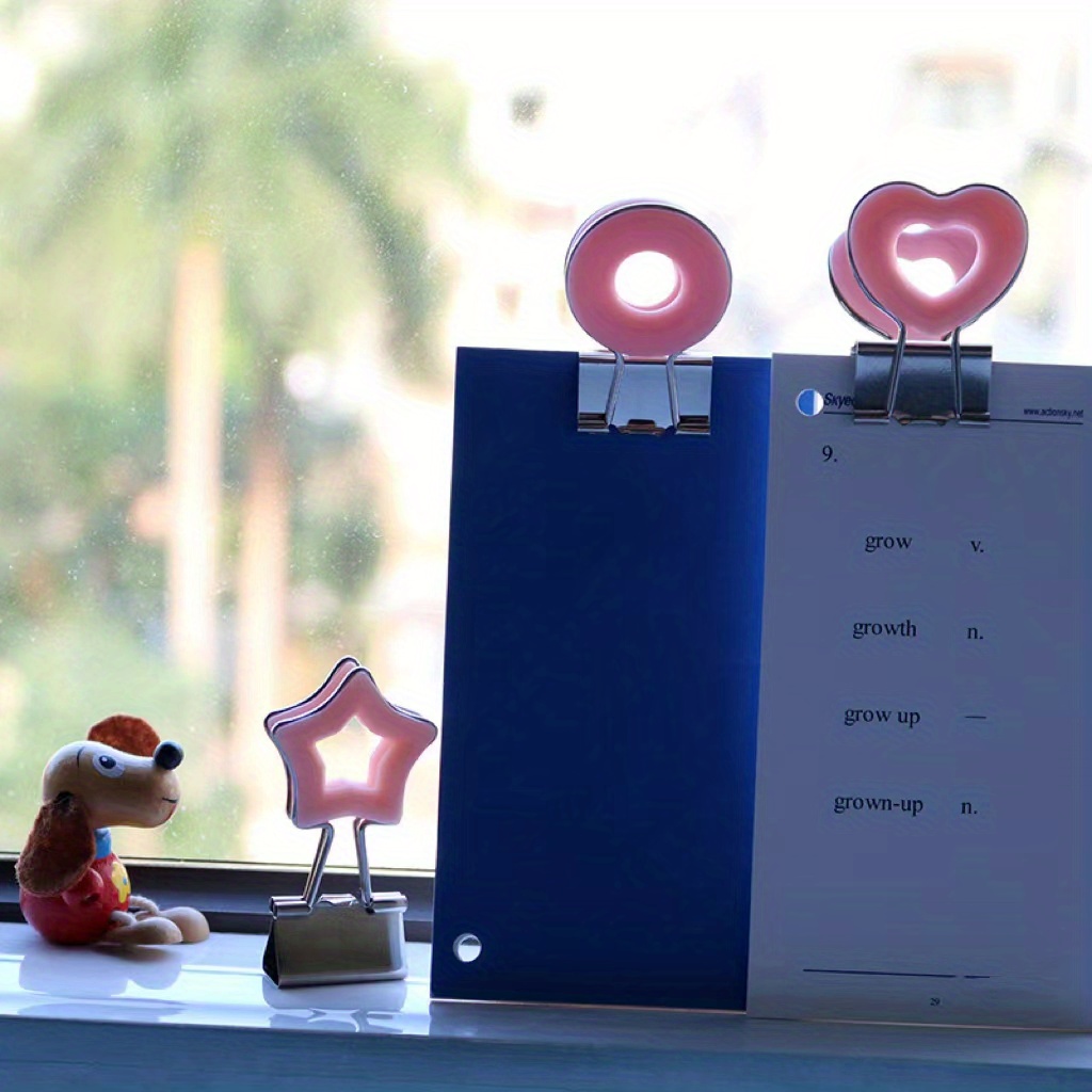 girl love five pointed star round journal diary clip binder - Temu New ...