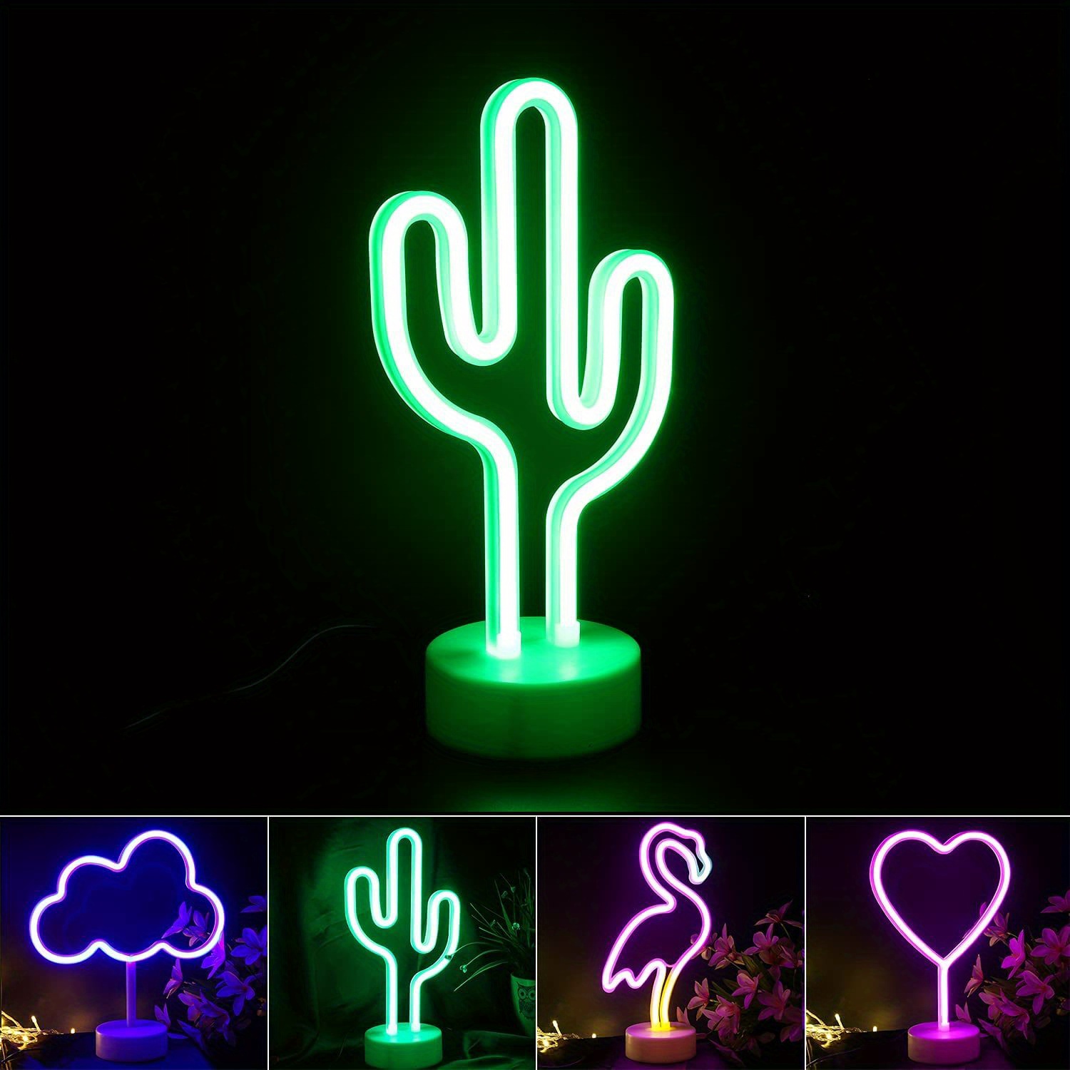 Green Cactus Neon Sign Led Cactus Light - Temu New Zealand