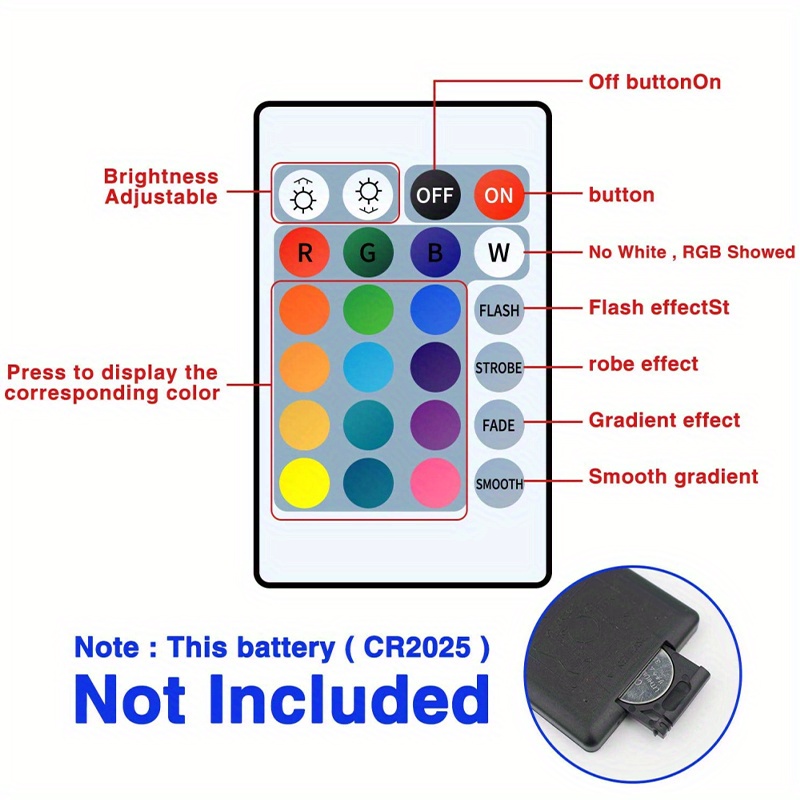 Usb Rgb5050 Led Strip Lights Infrared Remote Control Color - Temu New ...