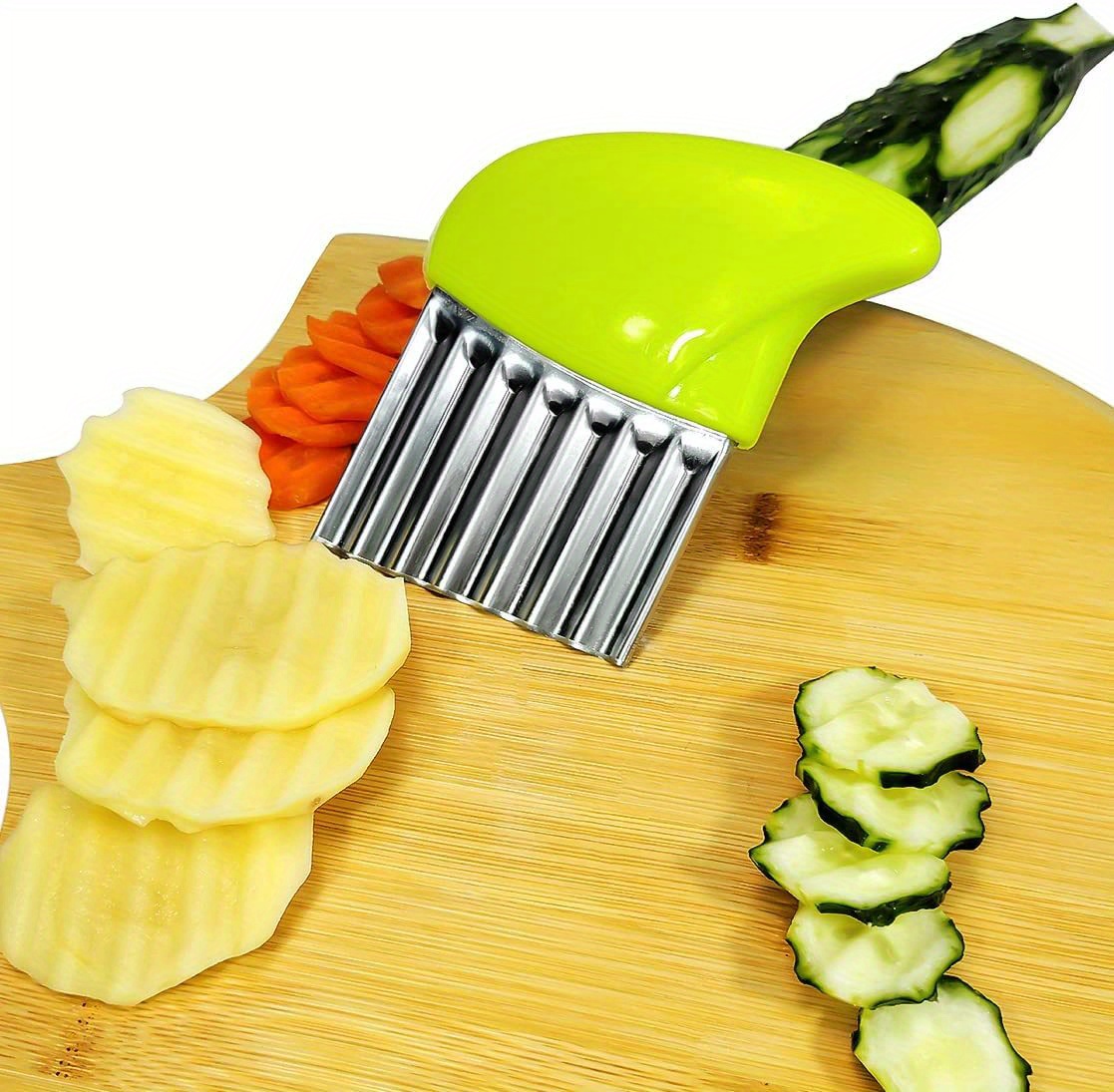 1pc Potato Slicer French Fries Cut Wave Cut Wolf Tooth Knife French ...