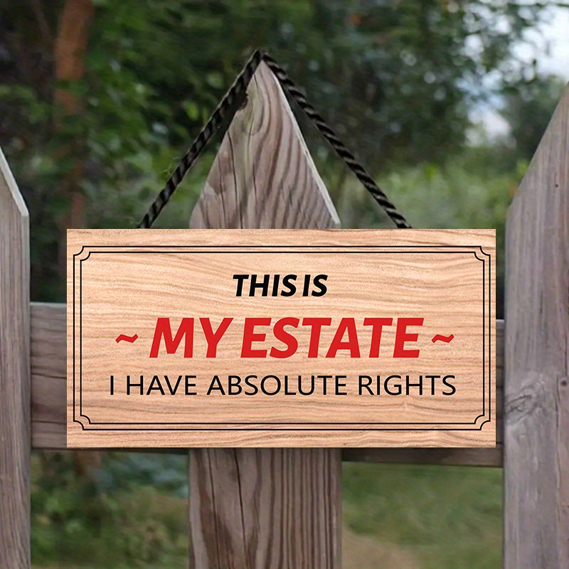 Composite Board Absolute Rights Gift Tags Bedroom Decoration - Temu ...