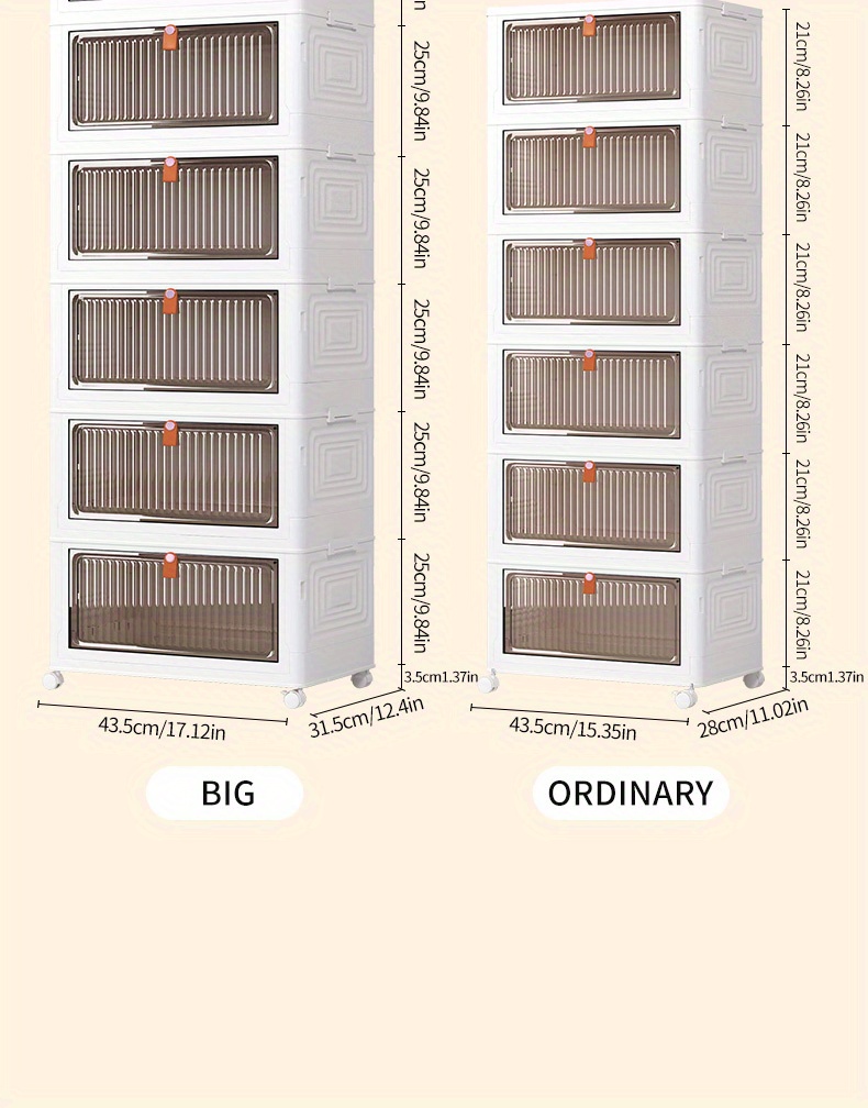 folding shoe storage box portable transparent shoes - {region_name}