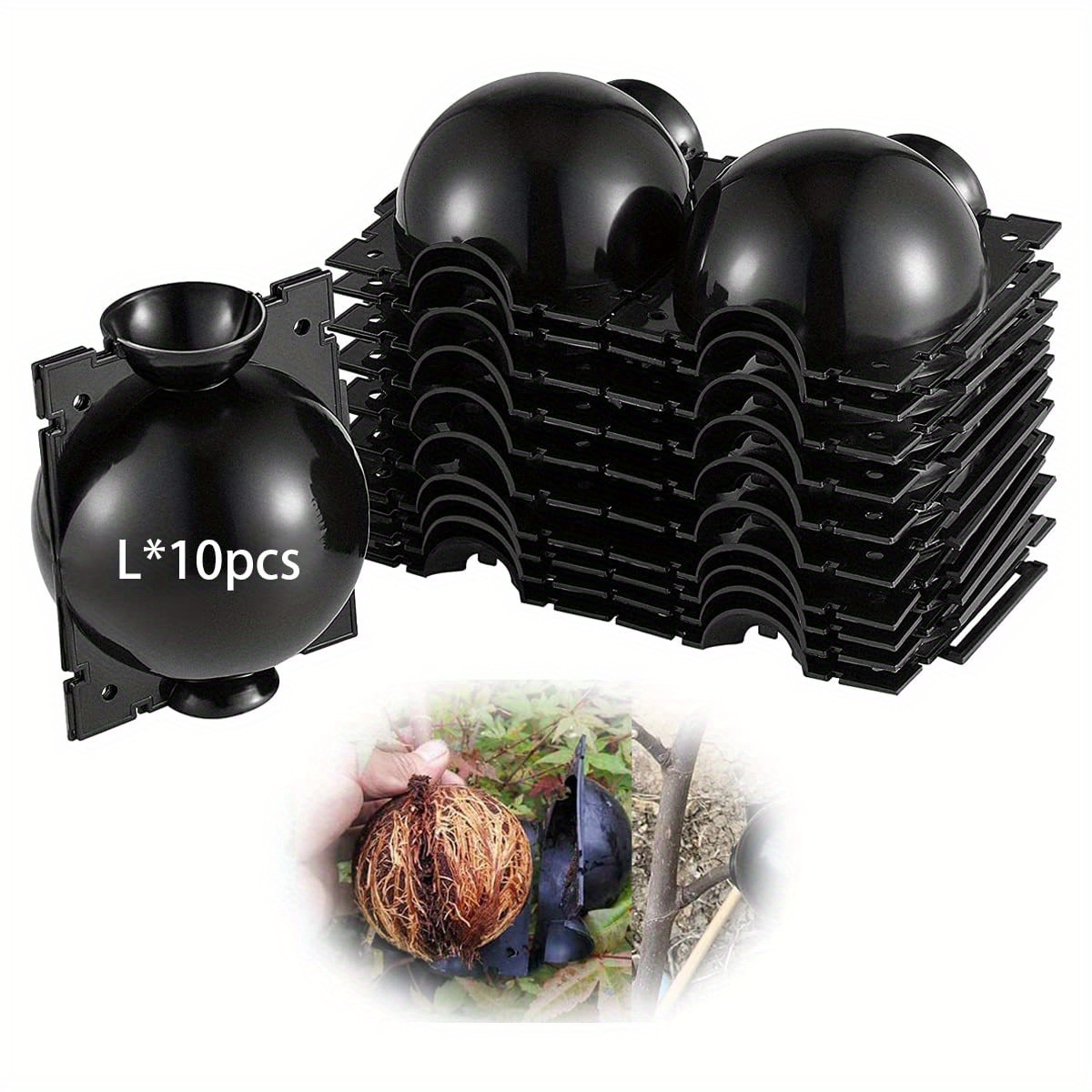 10pcs Tree Root Growing Box Rooting Ball Grafting Tools Reusable High ...
