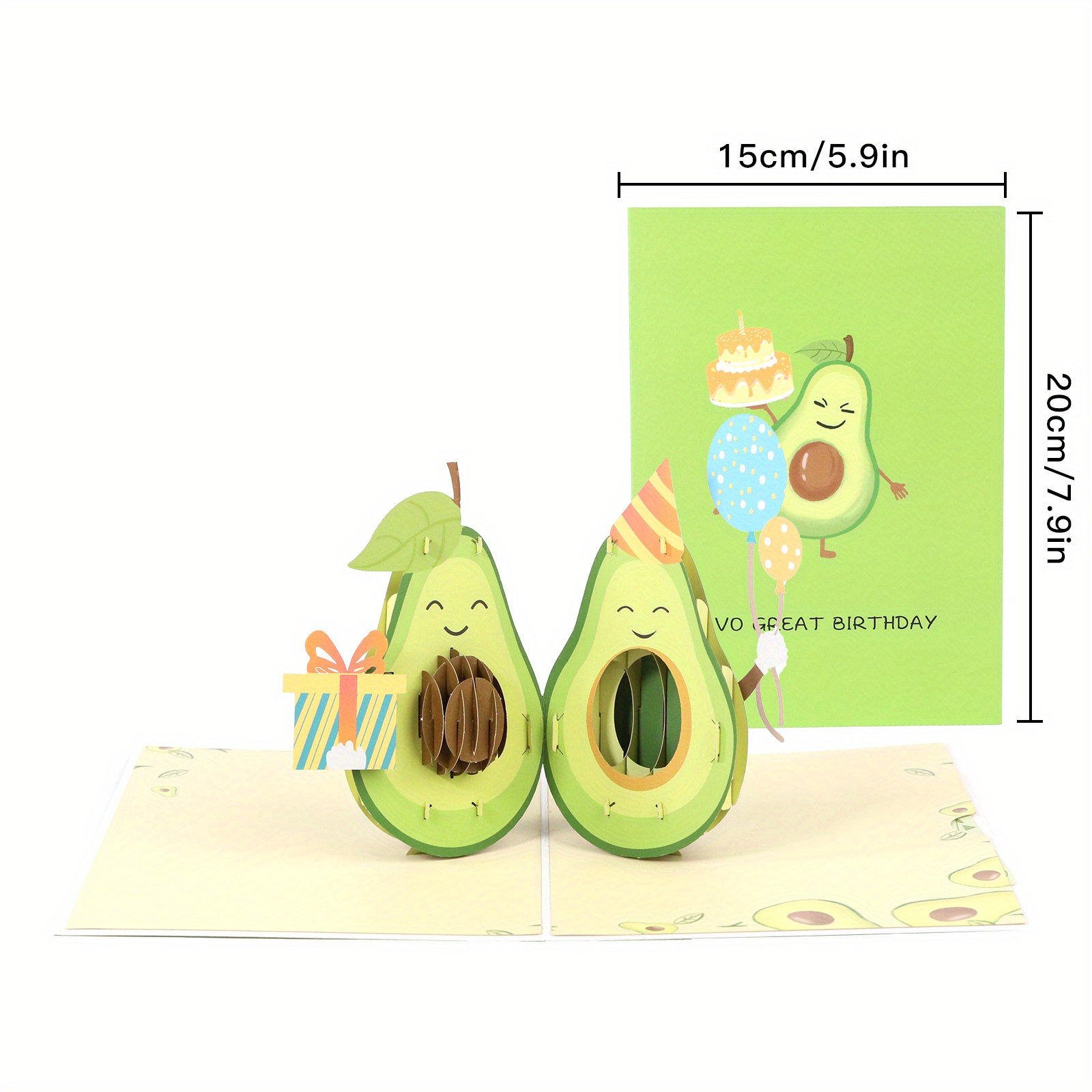 1pc 새로운 창의적인 삼차원 수제 종이 조각 생일 축하 카드 손으로 쓴 축복 메시지 카드 친구 아 Temu Korea