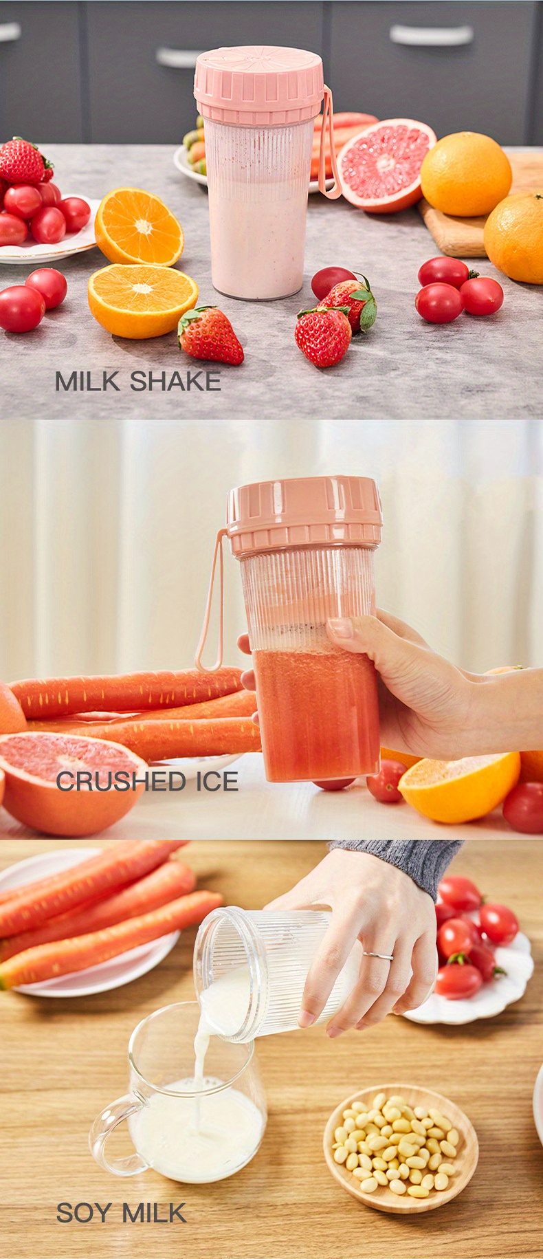 Ice Wireless Charging Portable Juicer Wall Breaker - Temu Canada