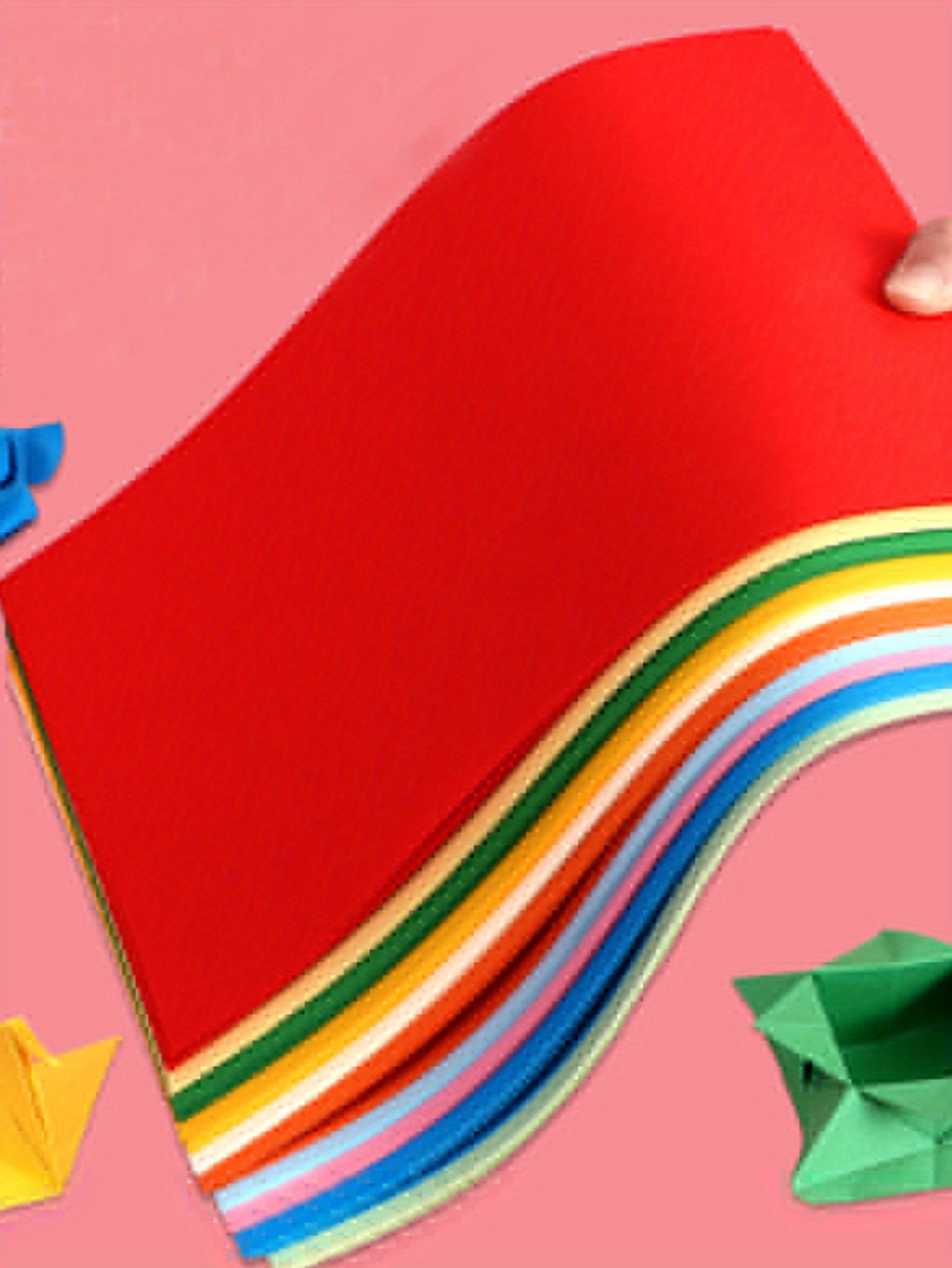 A4 Color Students' Origami Copy Paper 10 Colors Available - Temu
