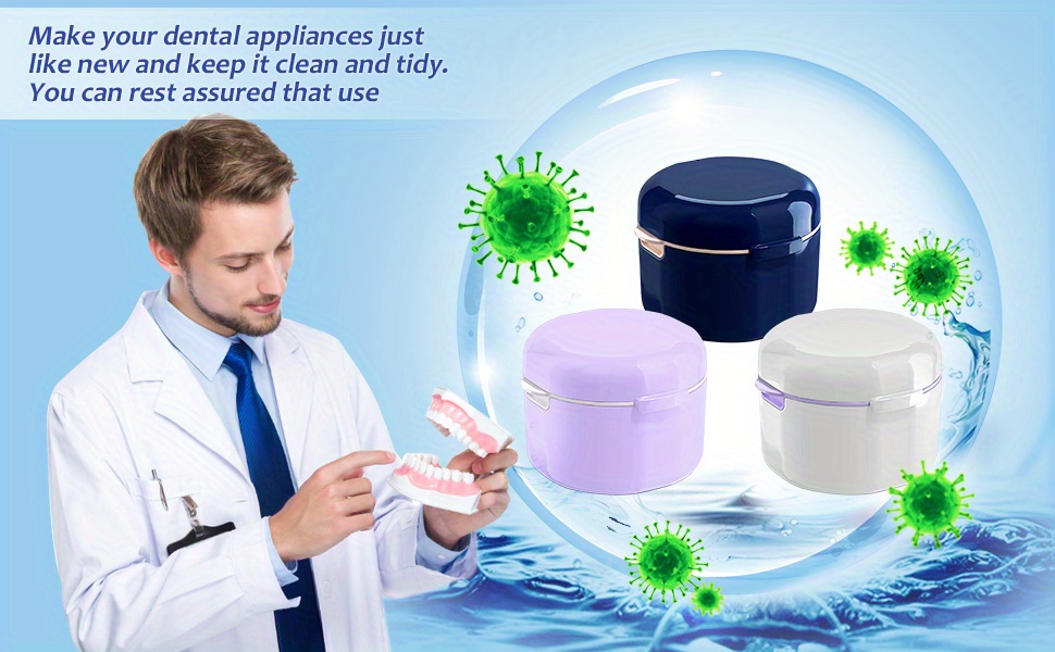 Denture Cup Denture Bath Denture Cups Soaking - Temu United
