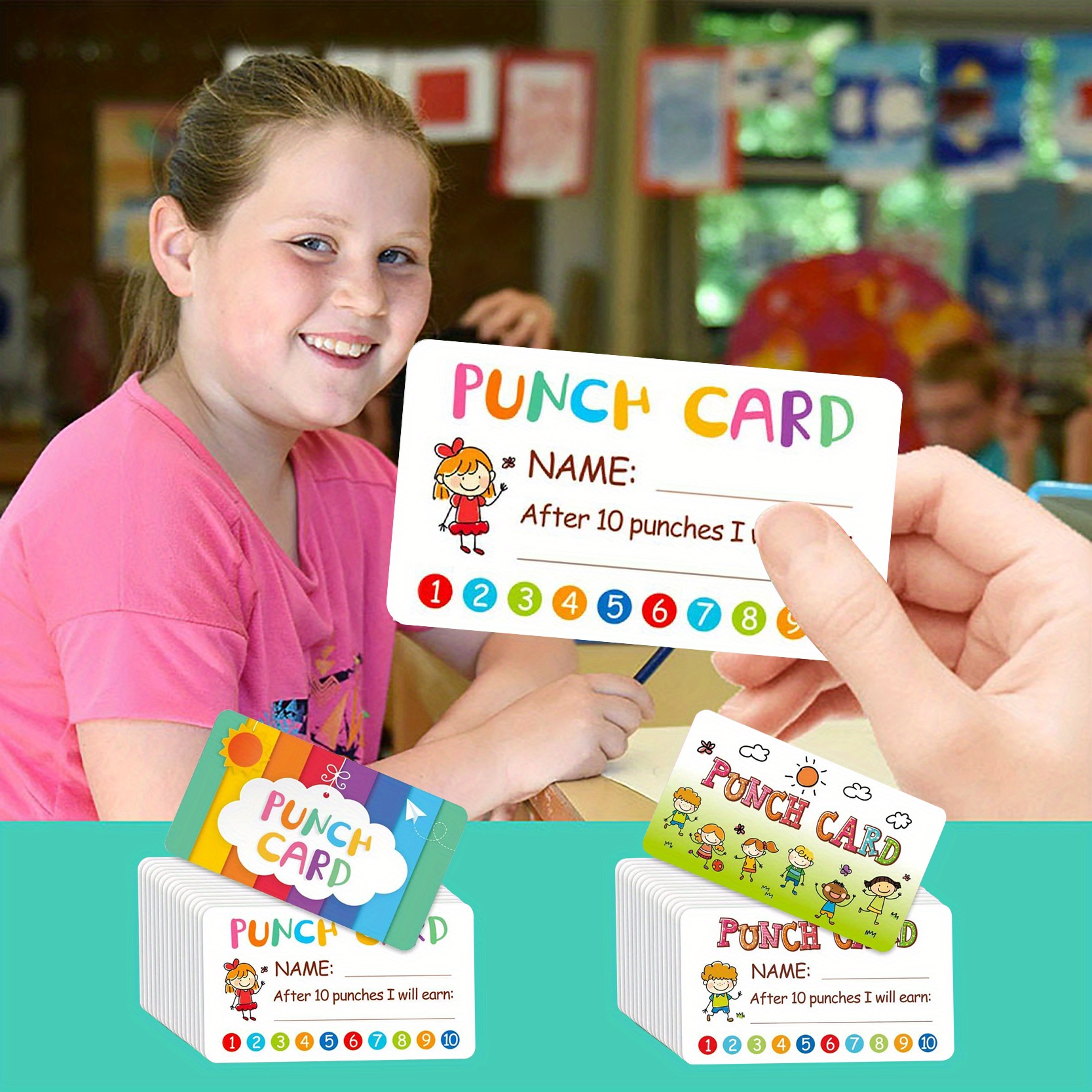 Cute Children Reward Incentive Cards Classroom Student And - Temu