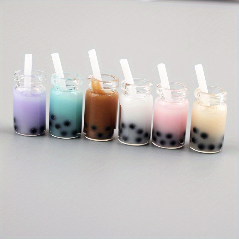 milk tea resin diy charm accessories making mobile phone - Temu Australia