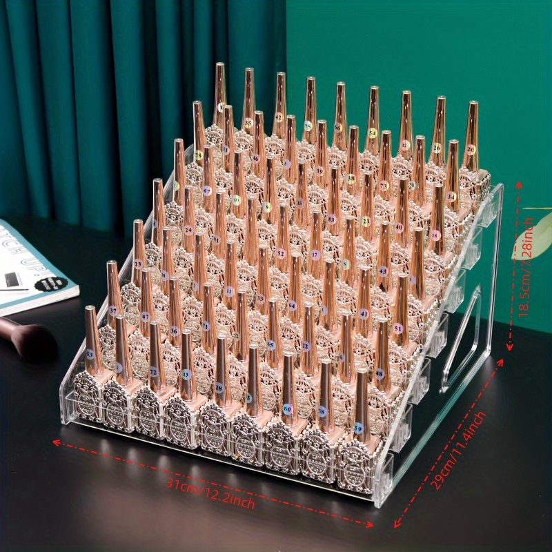 Acrylic Storage Box Lipstick Nail Polish Display Stand - Temu Australia