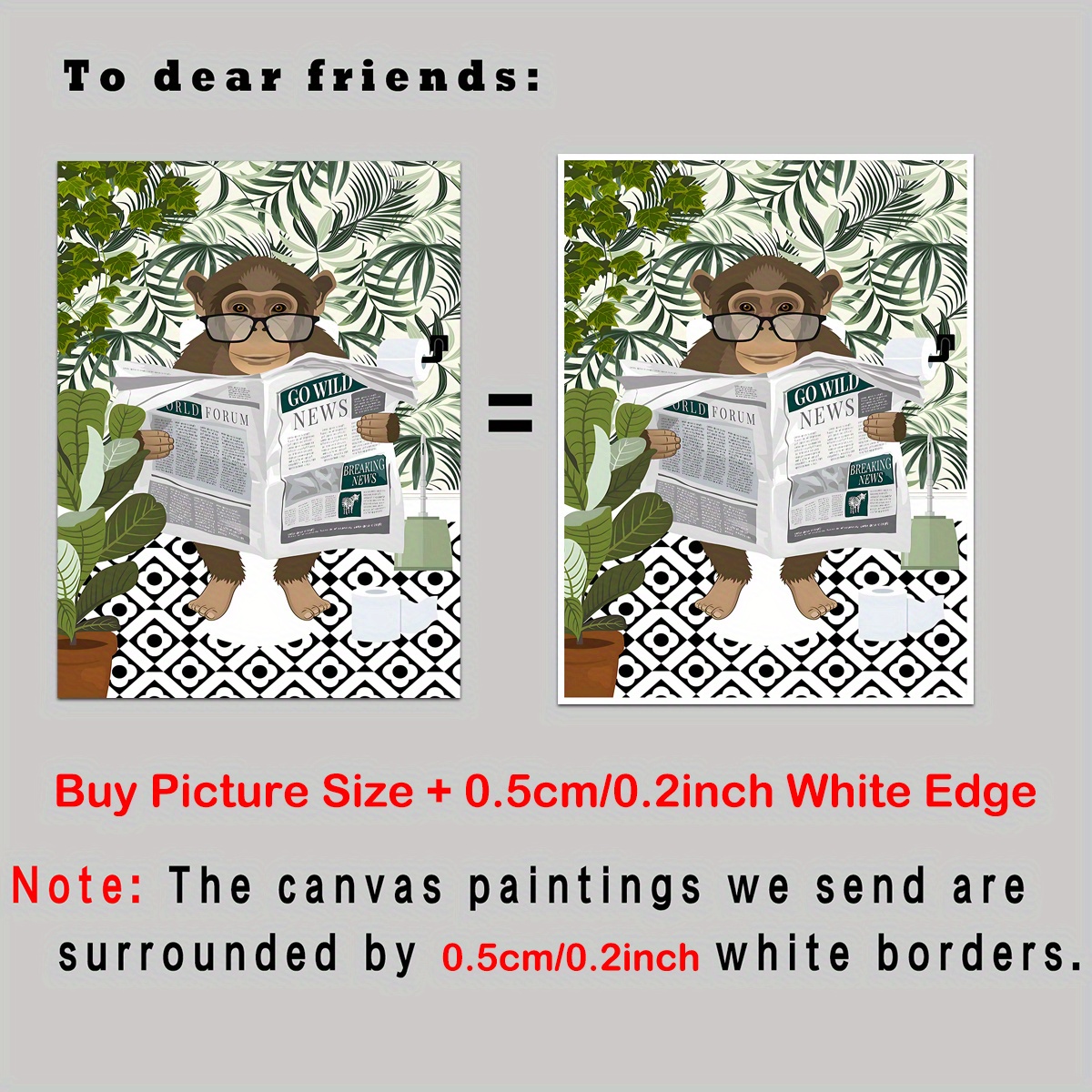 Zebra Monkey Tiger Highland Cow Toilet Bathroom Print Poster - Temu