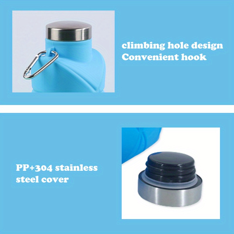 Portable Diamond Shaped Silicone Water Bottle For Sports And Outdoor ...