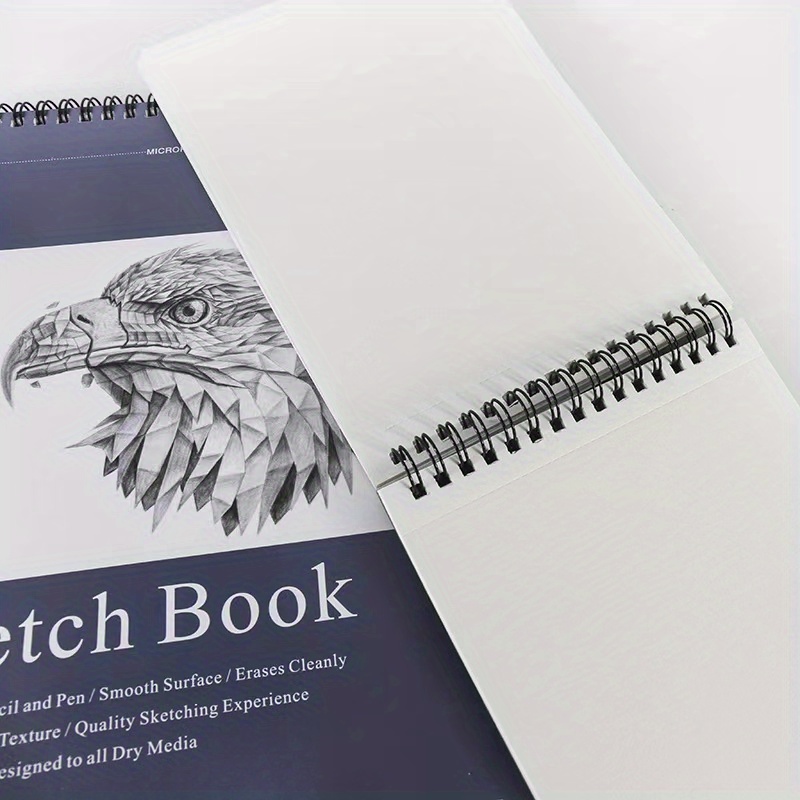 Draw Sketch Book Top Spiral Bound Sketch Pad ( /120gsm) Acid - Temu