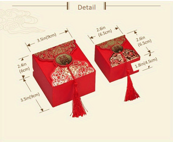 chinese style wedding party favor boxes tassels perfect - Temu Australia