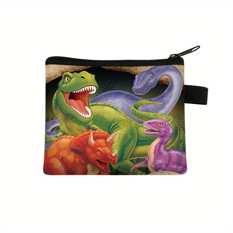 Cute Dinosaur Coin Purse Cartoon Animal Mini Zipper Storage - Temu New ...