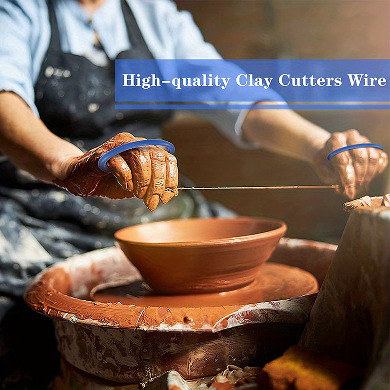 1pc Clay Cutter Wire Wire Clay Cutter Cutting Pottery Tool With Black ...