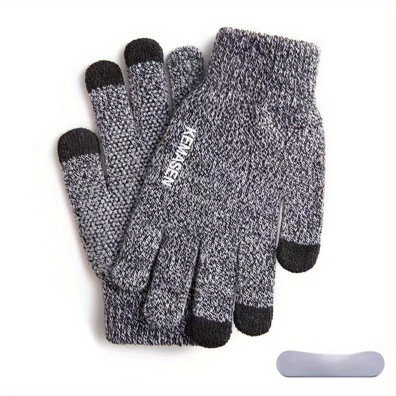 Non slip Sensitive Touch Screen Warm Knitted Windproof - Temu Australia