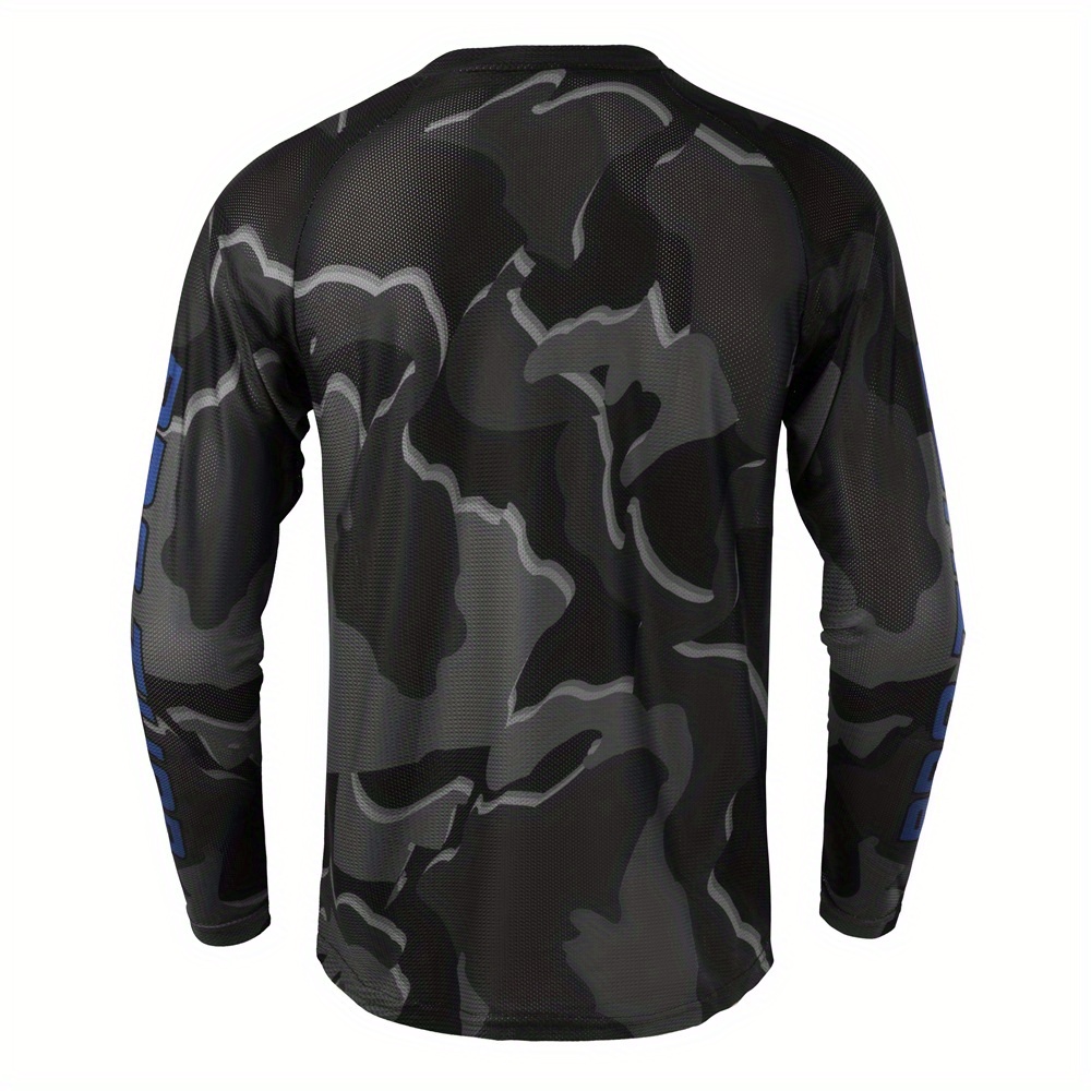 Camouflage Cycling Jersey Men Quick Dry Breathable Moisture - Temu ...