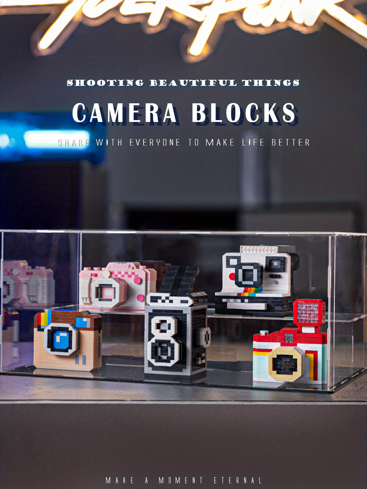 Camera Blocks Diy Construction Toy Set Camera Ornaments - Temu
