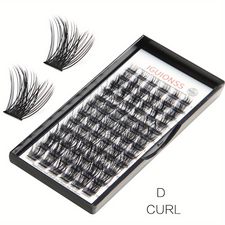 Soft Natural Segmented False Lashes Extension Diy Individual - Temu ...