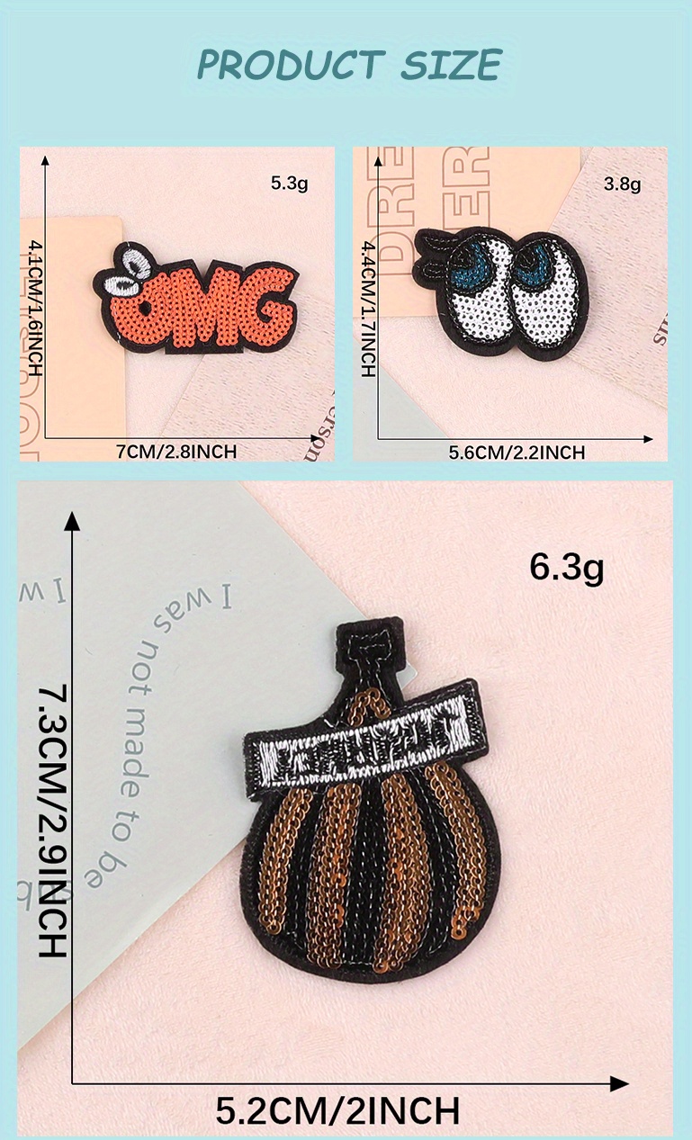 Sparkling Sequin Eye Letter Patches Diy Clothing Accessories - Temu New Zealand