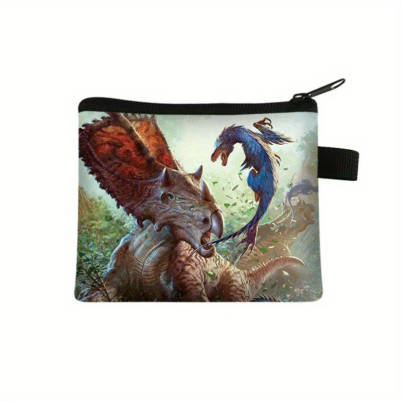 Cute Dinosaur Coin Purse Cartoon Animal Mini Zipper Storage - Temu New ...